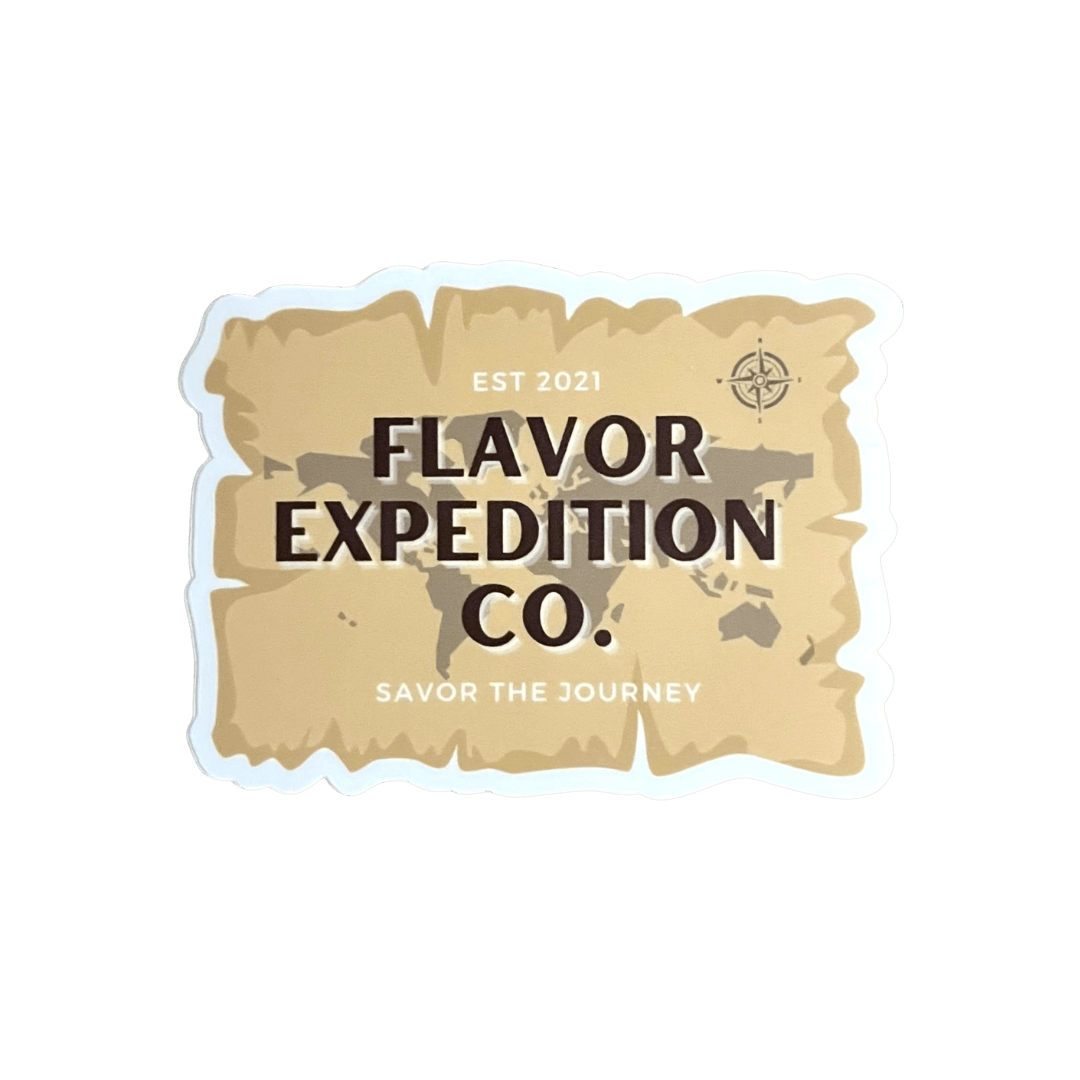 Timeworn Map Sticker | Flavor Expedition Co.